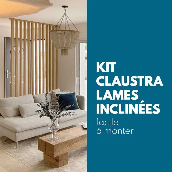 Claustra intérieur chêne massif 1er choix PR