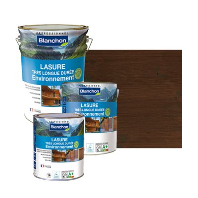 Lasure Bois Chêne Foncé Très Longue Durée Environnement Biosourcée Blanchon