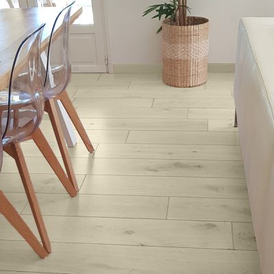 Parquet en chêne massif huilé usine - Blanc Cérusé - 20/22mm